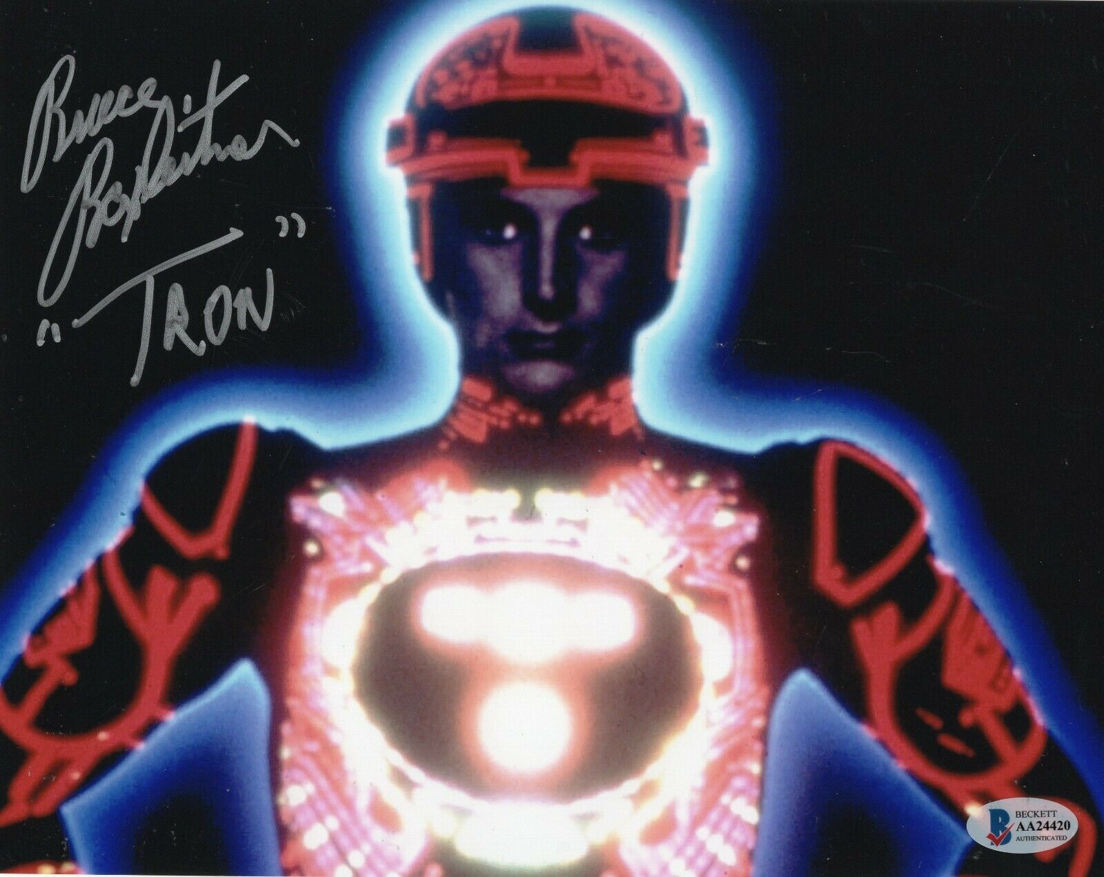 NEW LISTINGBruce Boxleitner Tron Alan Bradley Signed 8x10 Photo w/Beckett COA AA24420 BAS ...