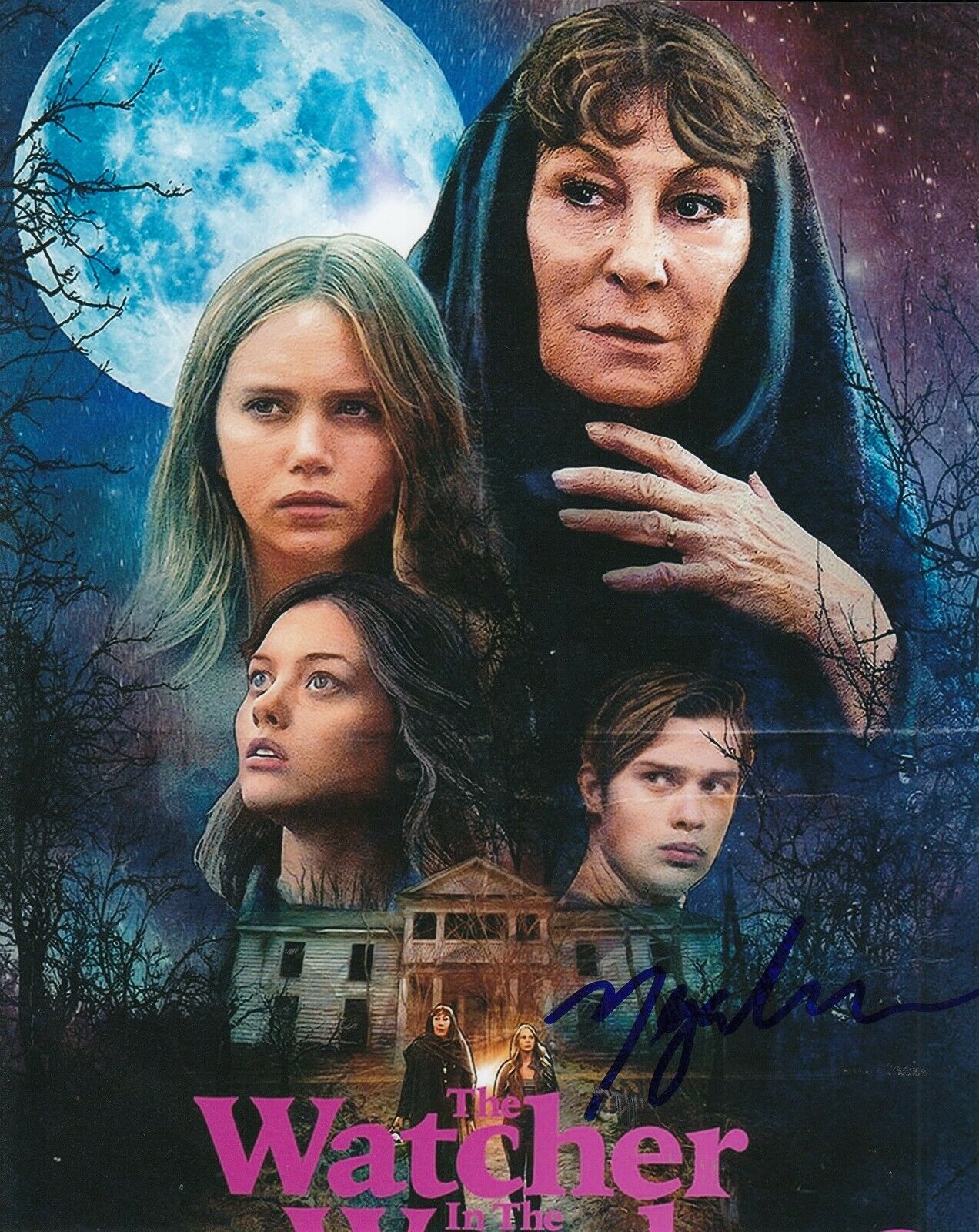 NICHOLAS GALITZINE signed (THE WATCHER IN THE WOODS) Movie 8X10 photo W ...