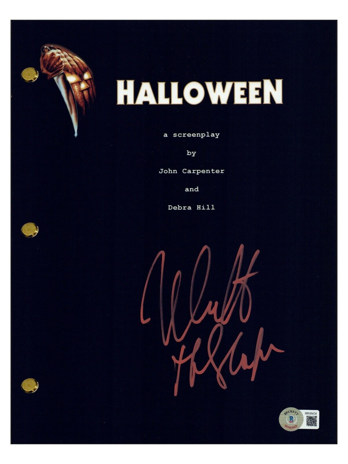 Nick Castle Signed Autographed Halloween Movie Script Michael Myers ...