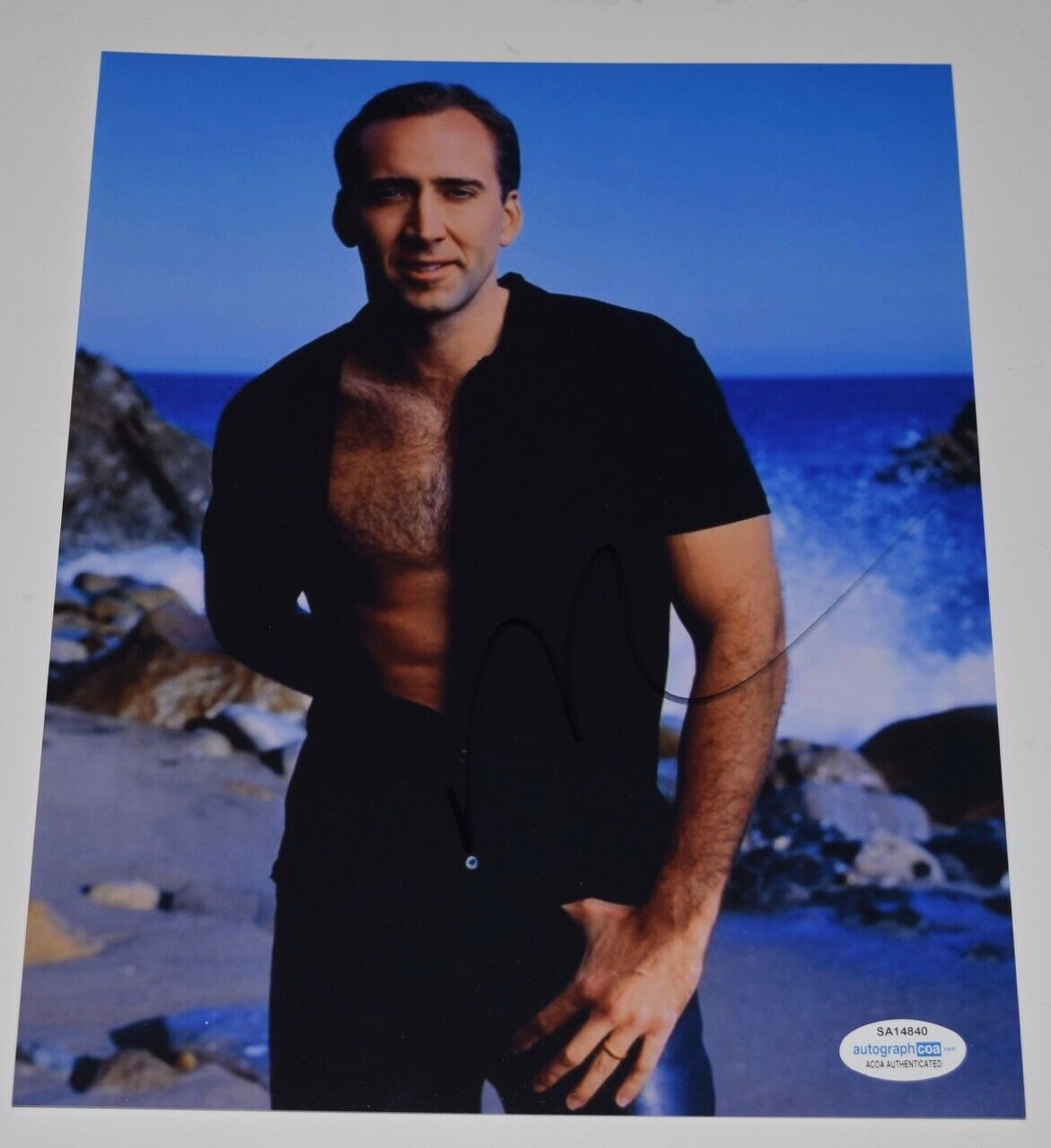 Nicolas Cage Signed Autographed 8x10 Photo Shirtless Leaving Las Vegas ...