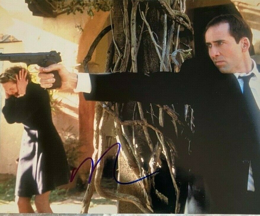 Nicolas Nick Cage signed autographed 11x14 photo Rock Con Air Face Off ...