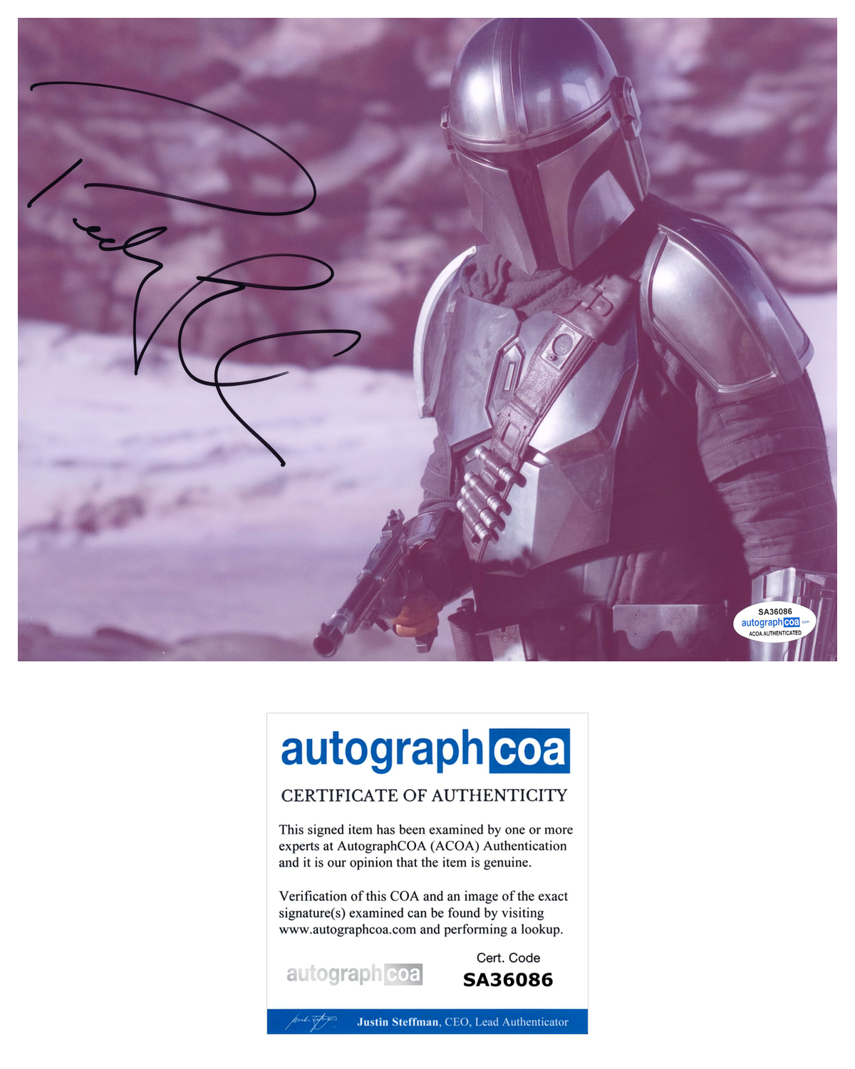 Pedro Pascal Signed Autographed 8x10 Photo Star Wars The Mandalorian ...