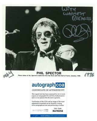 Phil Spector Autographed Signed 8x10 Photo Record Producer ACOA ...