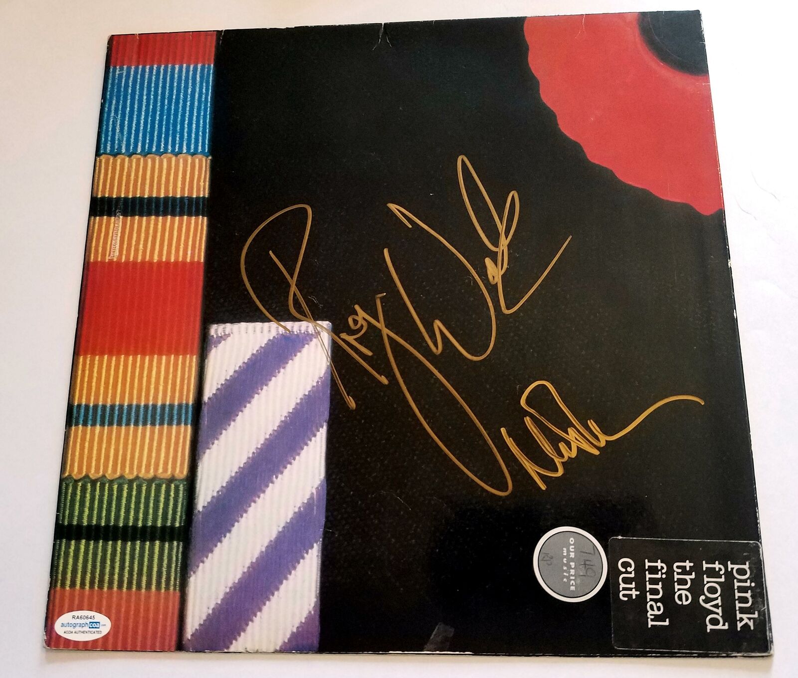 Pink Floyd Autographed X2 Album Record LP Roger Waters ACOA | Autographia
