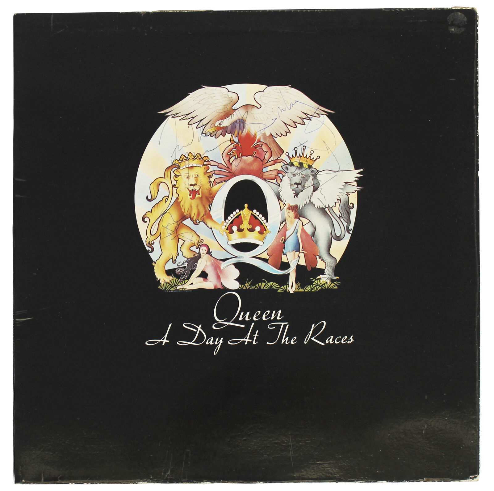 Queen (4) Mercury, May, Taylor & Deacon Signed Album Cover W/ Vinyl BAS ...