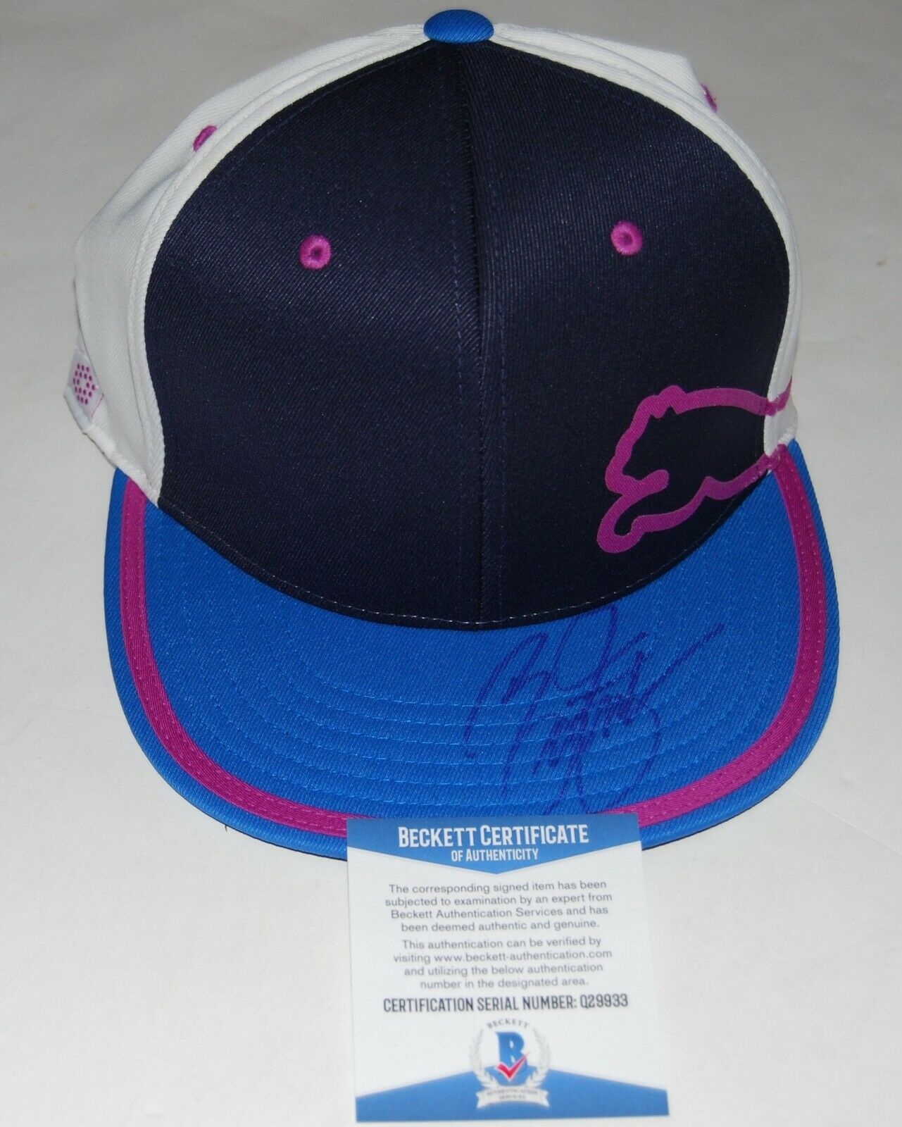 RICKIE FOWLER signed (ROOKIE OF THE YEAR) Puma Official Golf hat cap ...