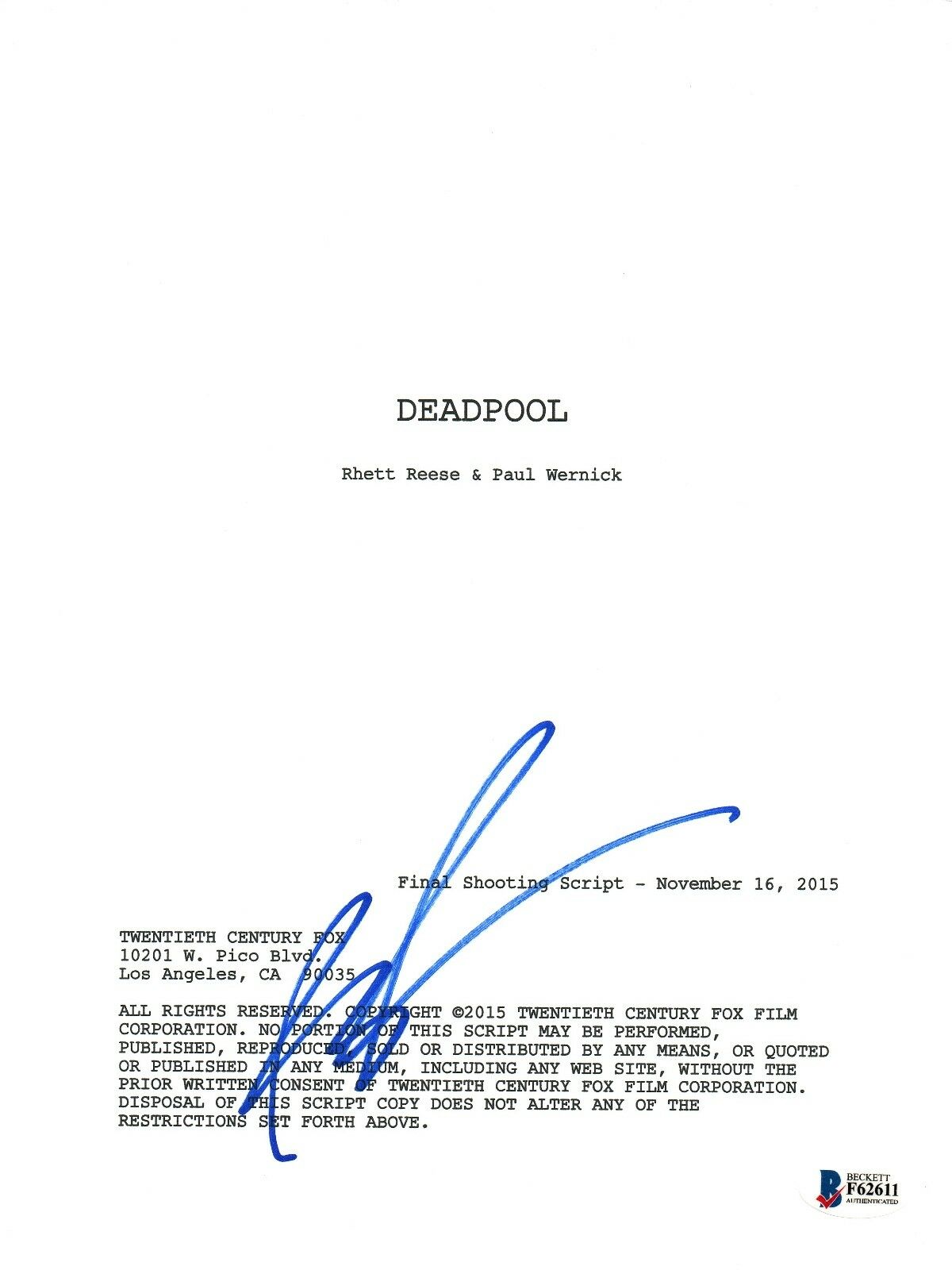 Rob Liefeld Signed Autographed DEADPOOL Creator Movie Script Beckett ...