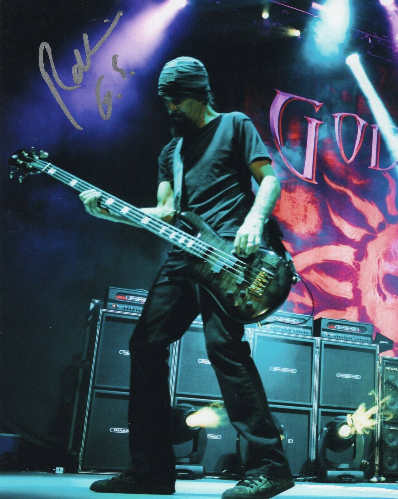 Robbie Merrill Signed 8x10 Photo w/COA Bassist Godsmack Another Animal ...
