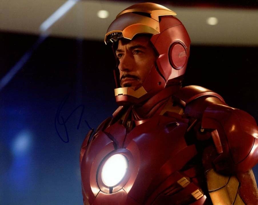 ROBERT DOWNEY JR. signed autographed 11x14 IRON MAN TONY STARK photo ...