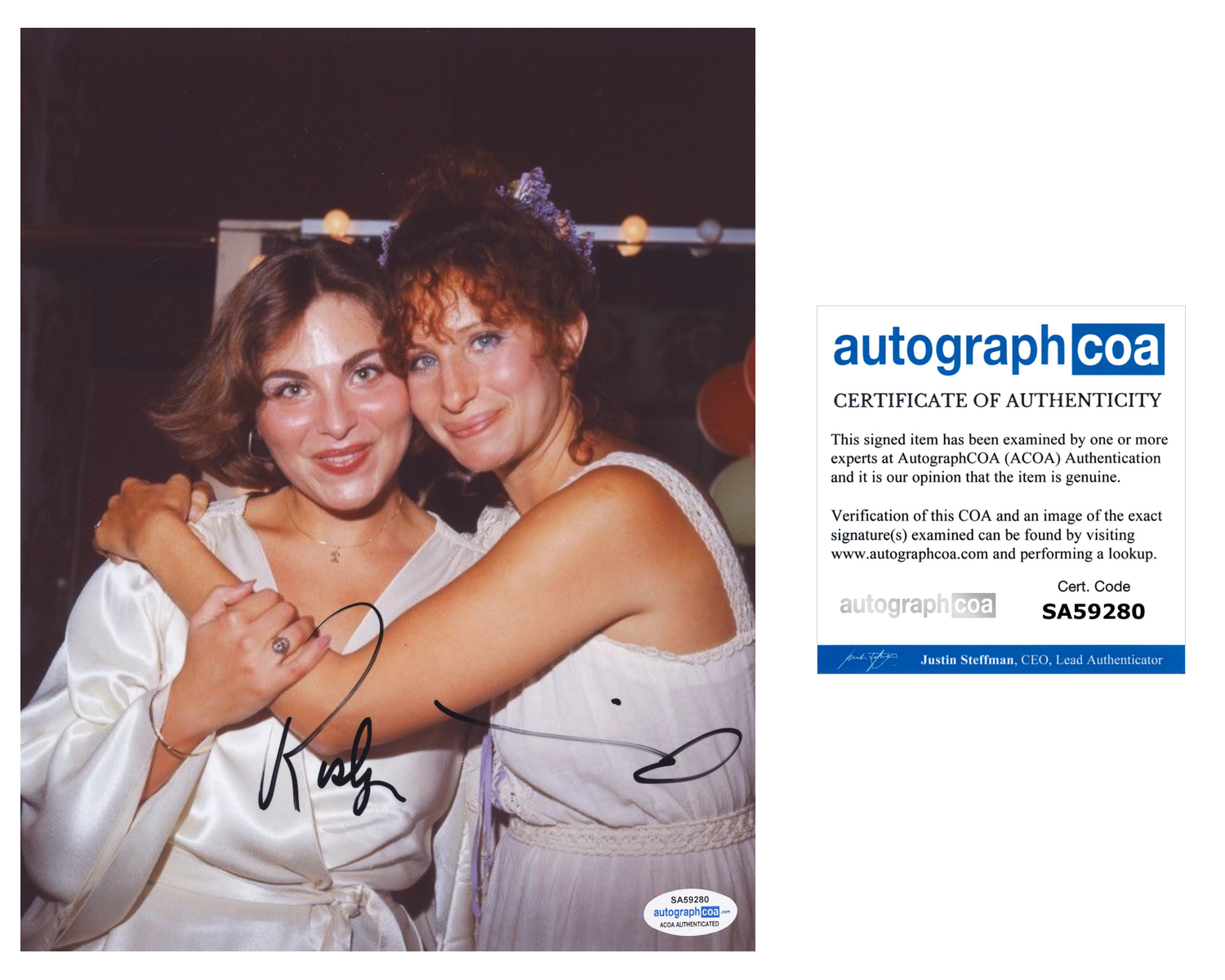 Roslyn Kind Signed Autograph 8x10 Photo Singer Actress Barbra Streisand ...