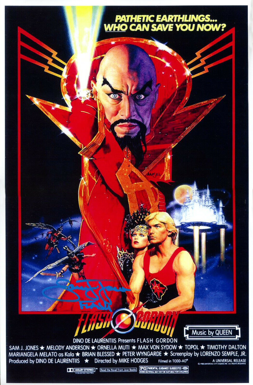 SAM J. JONES signed autographed 11x17 FLASH GORDON poster | Autographia