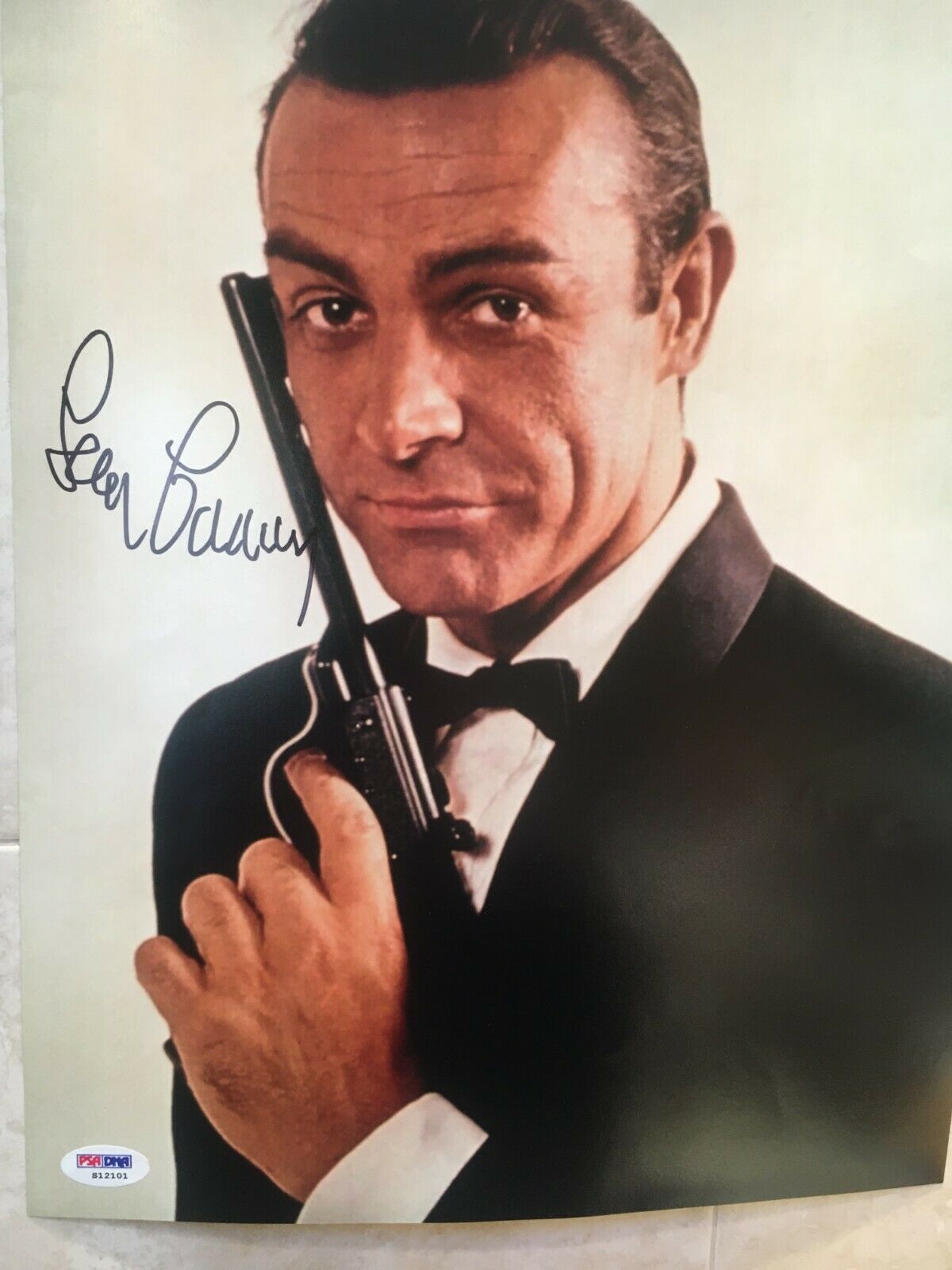 SEAN CONNERY SIGNED AUTOGRAPH 11x14 PHOTO JAMES BOND GOLDFINGER ICONIC ...
