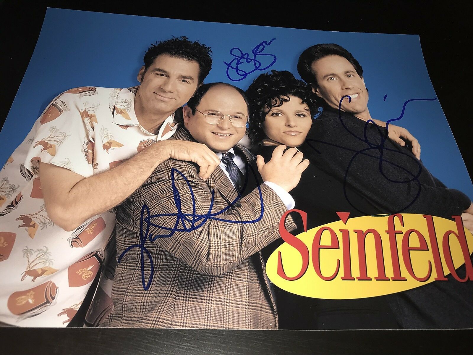 SEINFELD CAST SIGNED AUTOGRAPH 11x14 PHOTO JERRY SEINFELD TELEVISION ...