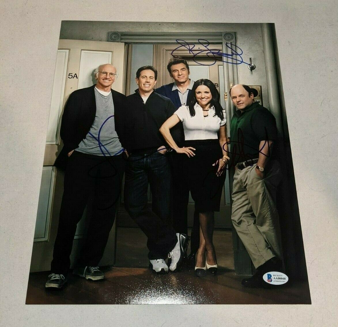 SEINFELD signed autographed 11x14 CAST PHOTO #2 BECKETT LOA (BAS) JERRY ...