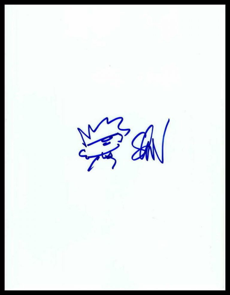 SETH GREEN HAND-DRAWN SIGNED AUTOGRAPH ORIGINAL ART SELF SKETCH - ROBOT ...
