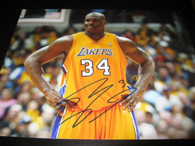 SHAQ SHAQUILLE O'NEAL SIGNED AUTOGRAPH 11x14 LOS ANGELES LAKERS CHAMP ...