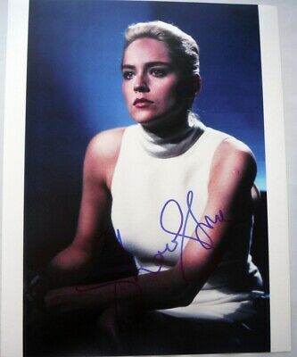 Sharon Stone "Basic Instinct" AUTOGRAPH Signed 11x14 Photo ACOA ...