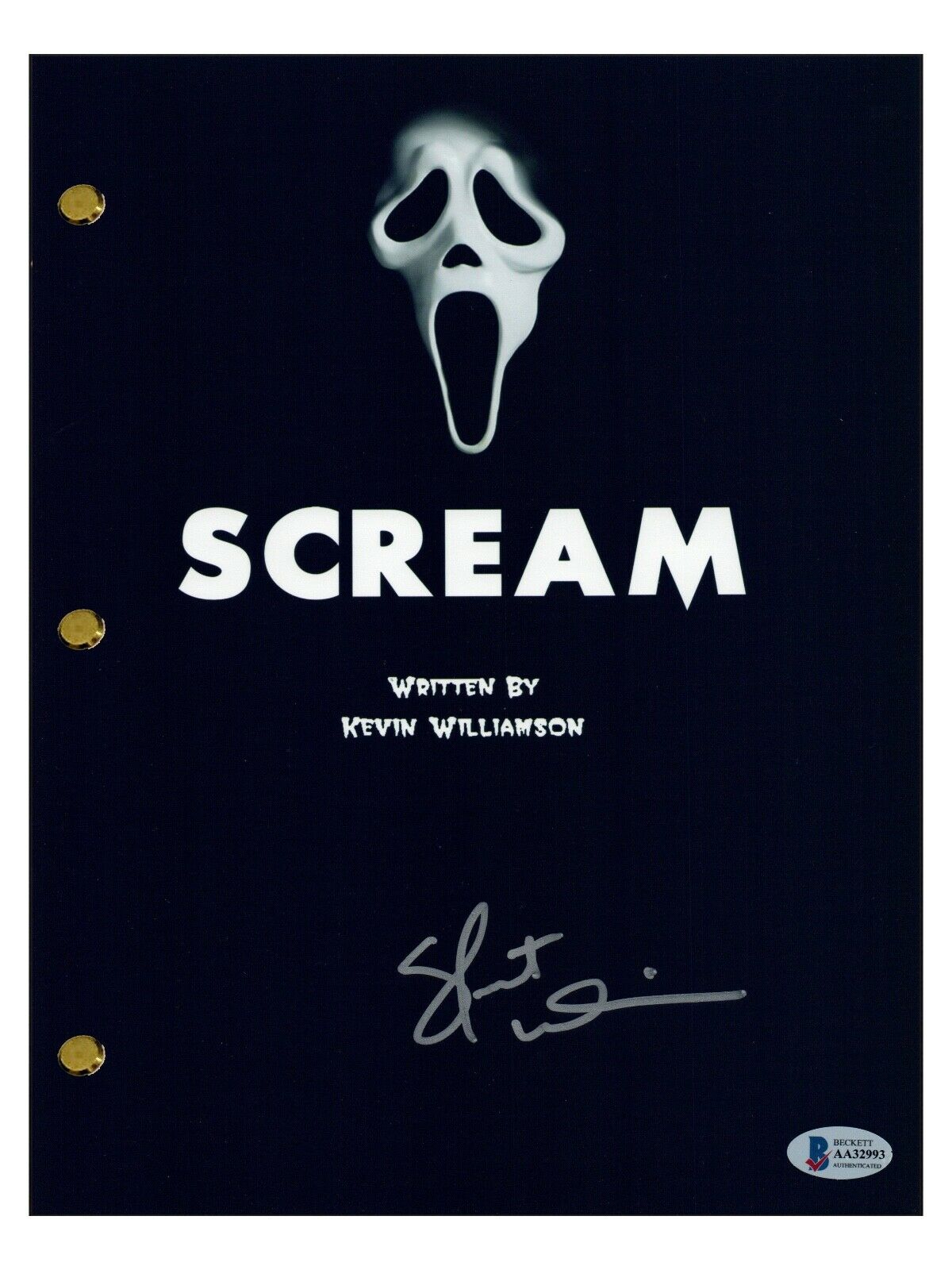Skeet Ulrich Signed Autographed Scream Movie Script Proof Beckett BAS ...