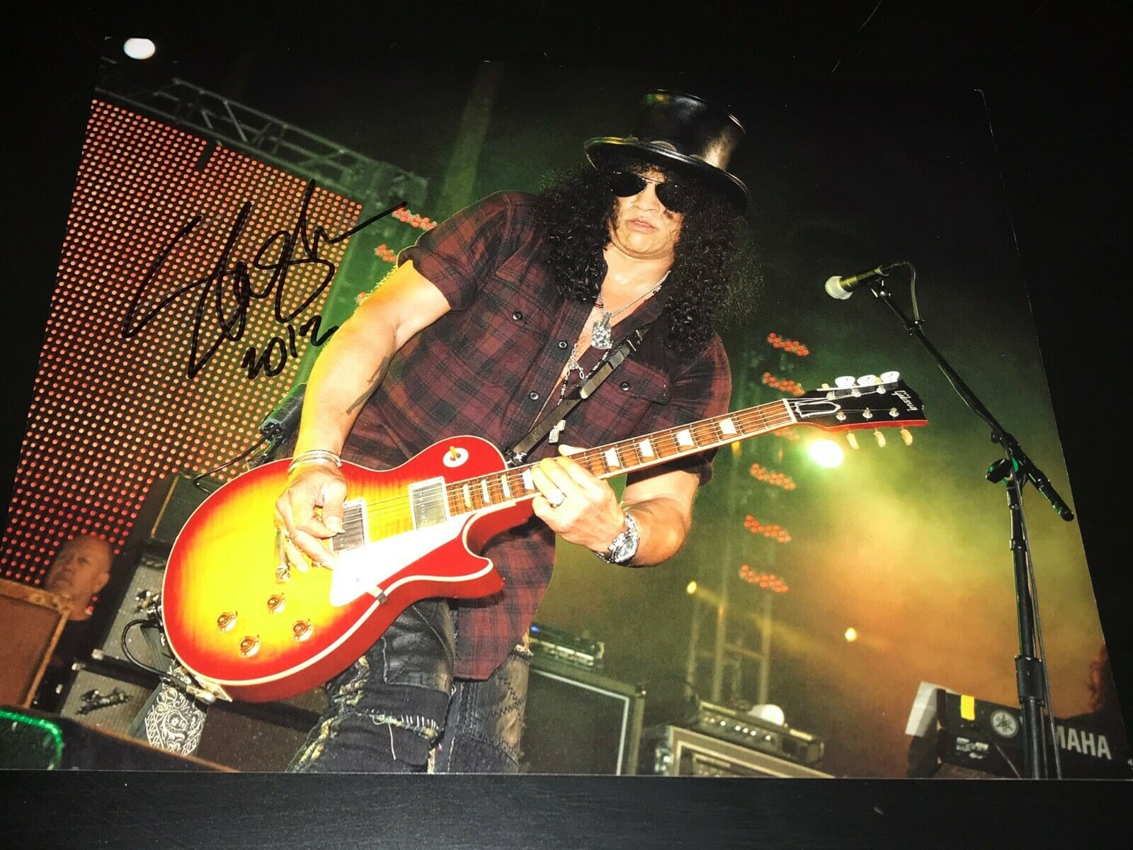 SLASH SIGNED AUTOGRAPH 8x10 PHOTO GUNS AND ROSES IN PERSON COA AUTO ...