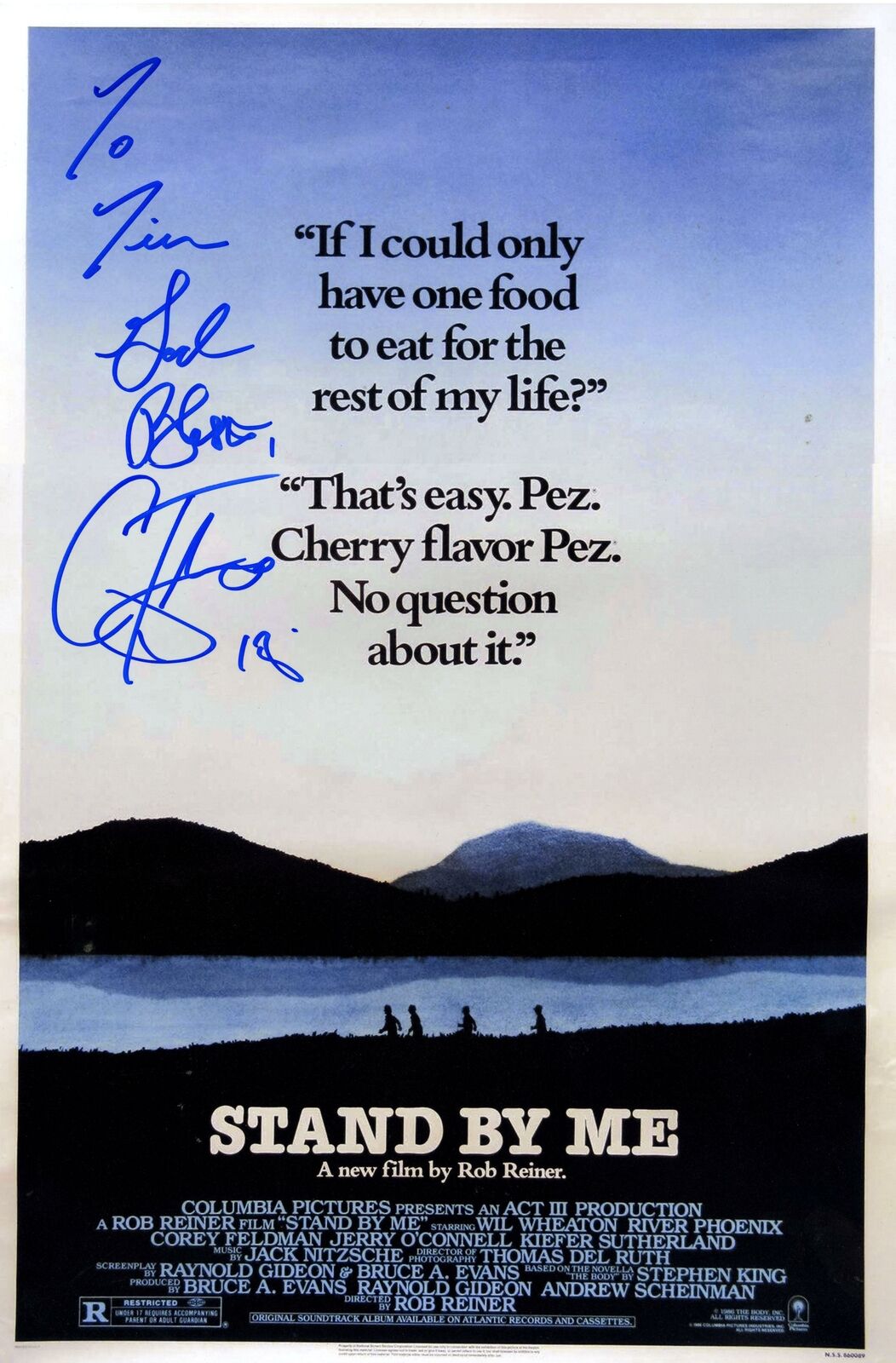Stand By Me Corey Feldman Autographed Signed 12x18 Poster Photo ...