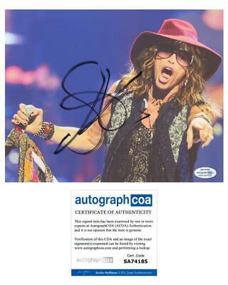 Steven Tyler "Aerosmith" AUTOGRAPH Signed 8x10 Photo J ACOA | Autographia