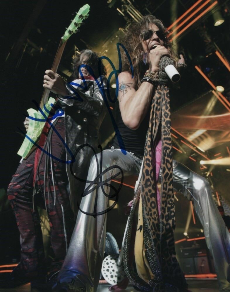 STEVEN TYLER and JOE PERRY signed autographed AEROSMITH photo | Autographia