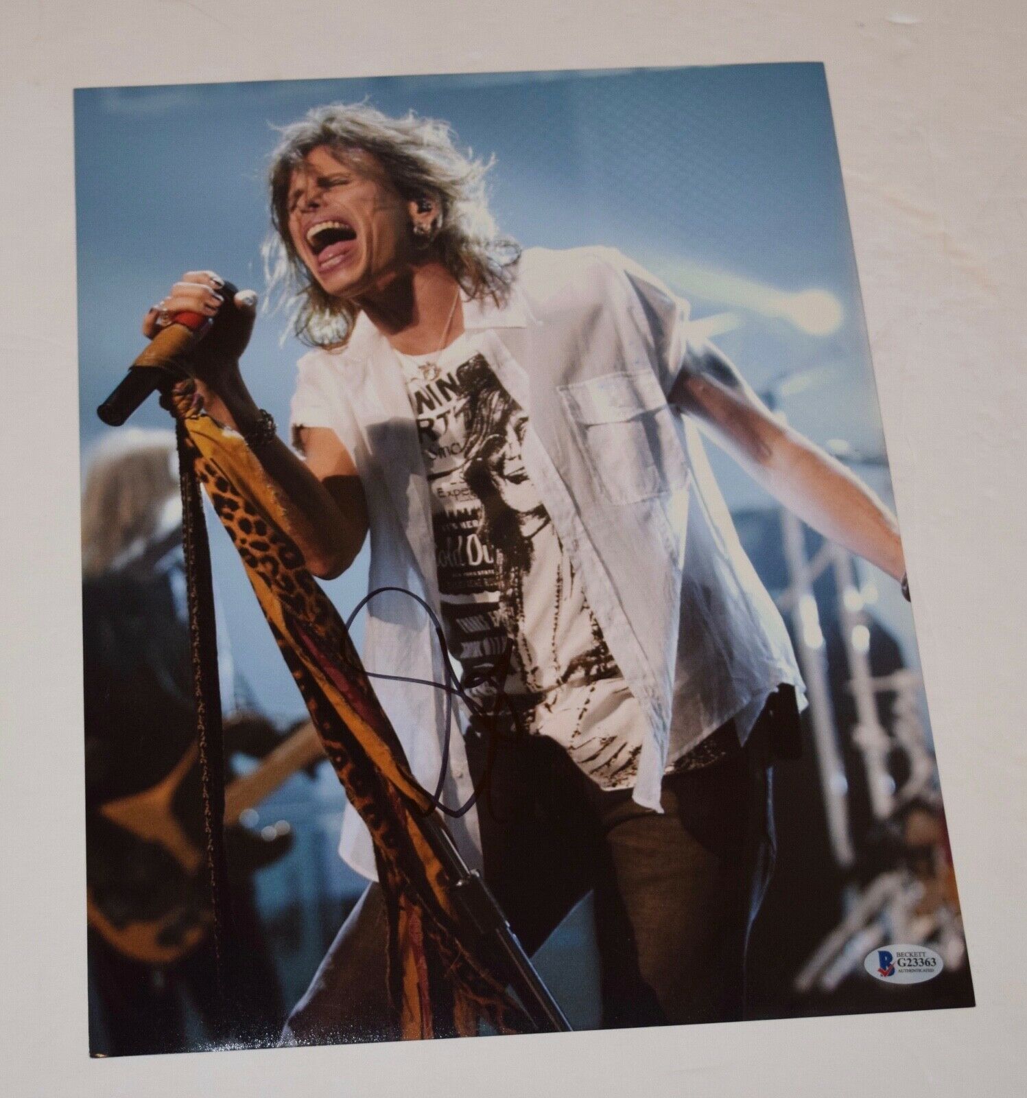 Steven Tyler Signed Autographed 11x14 Photo AEROSMITH Beckett BAS COA ...