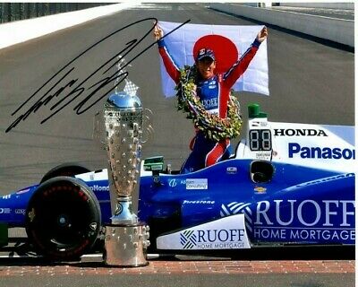 TAKUMA SATO Signed Autographed INDY RACE CAR DRIVER INDY 500 WINNER ...