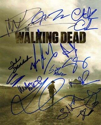 THE WALKING DEAD signed autographed 11x14 CAST photo SIGNED BY FIFTEEN ...