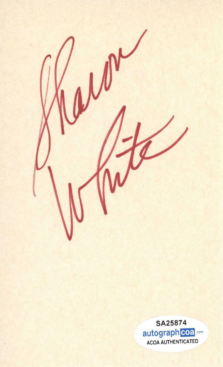 The Whites Sharon White Autographed Index Card Country Music Grand Ole ...
