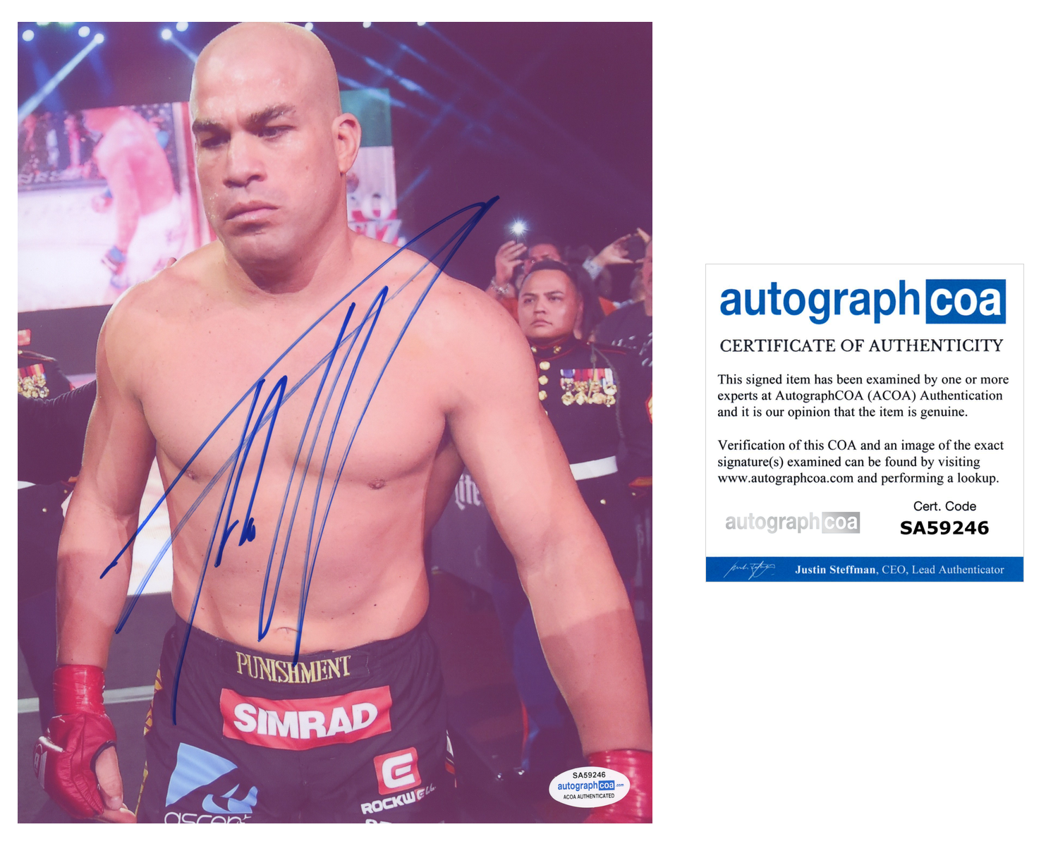 Tito Ortiz Signed Autographed 8x10 Photo UFC MMA Fighter Champion ACOA ...