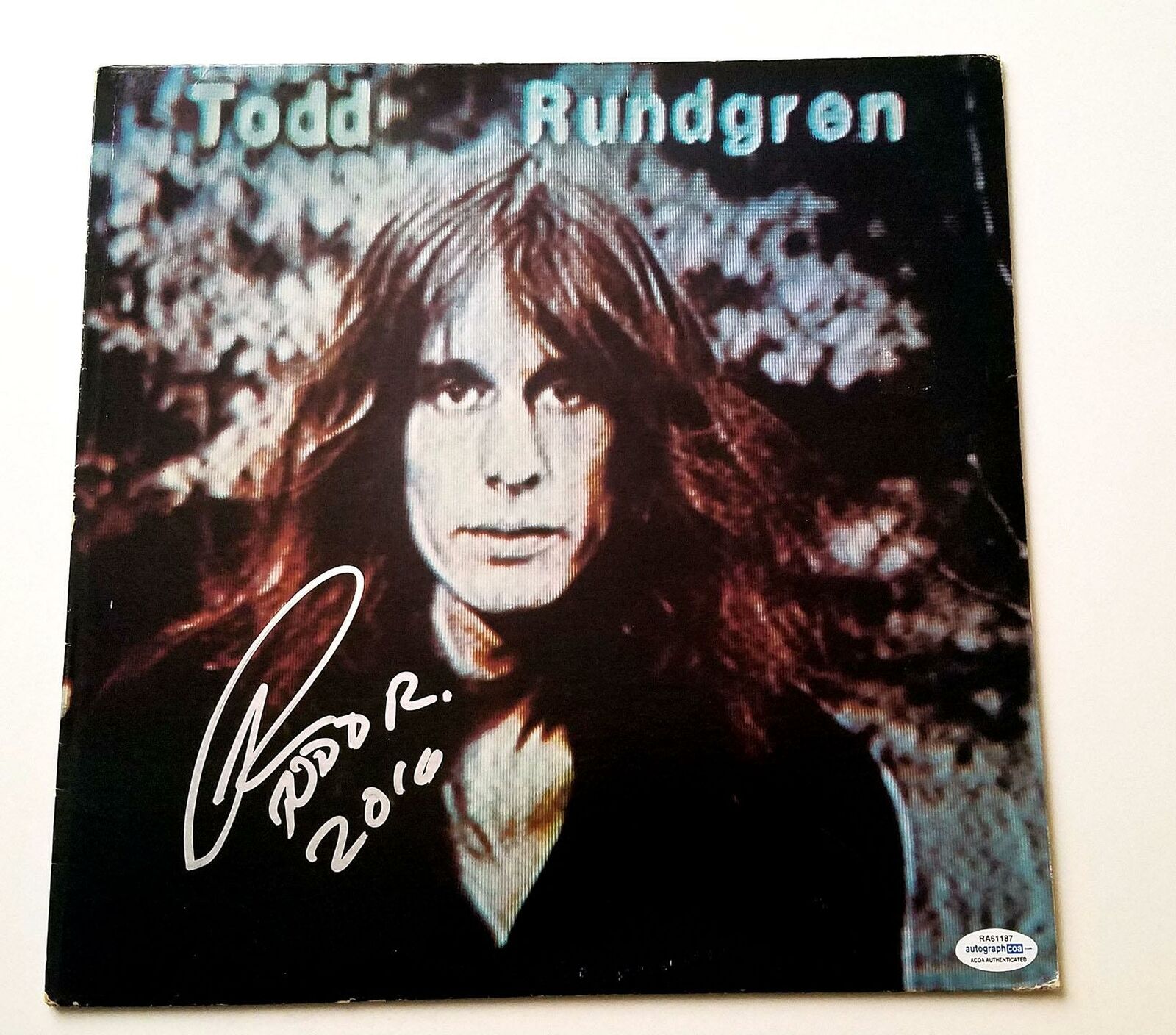 Todd Rundgren Signed Hermit Of Mink Hollow Album Cover ACOA | Autographia