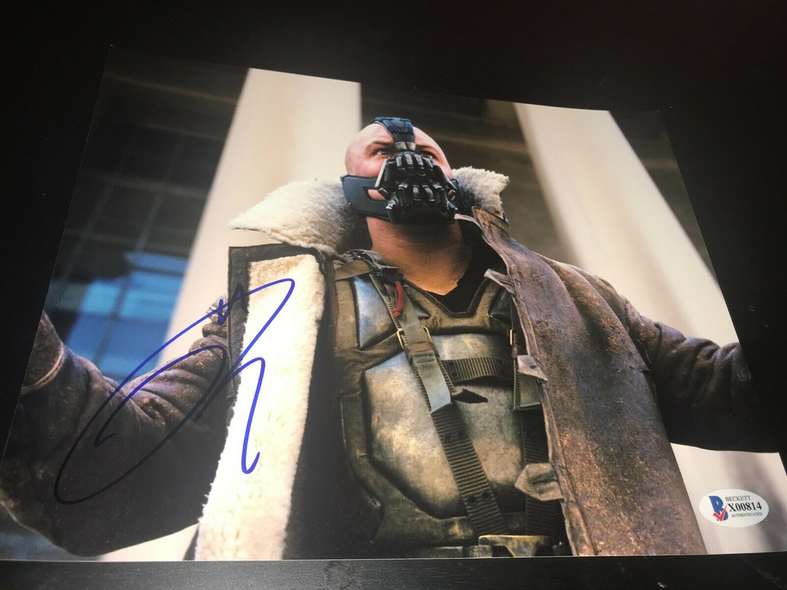 TOM HARDY SIGNED AUTOGRAPH 8x10 PHOTO DARK KNIGHT RISES BANE BECKETT ...