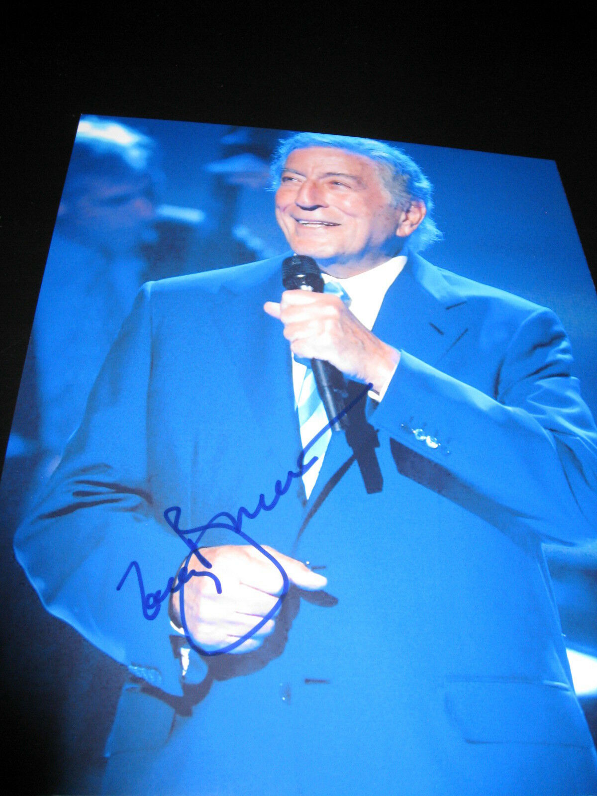 TONY BENNETT SIGNED AUTOGRAPH 8x10 PHOTO LEGENDARY SINGER RARE GAGA IN ...
