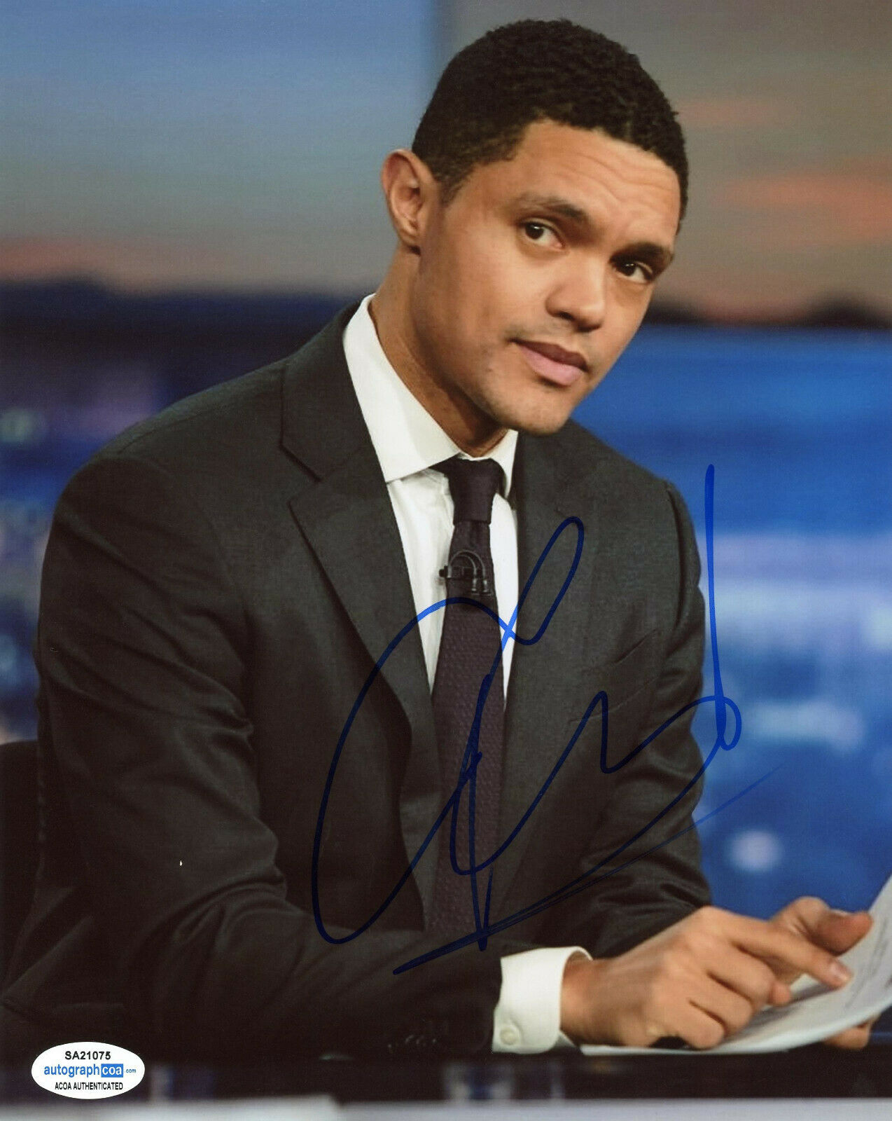 Trevor Noah "The Daily Show" AUTOGRAPHS Signed 8x10 Photo ACOA ...