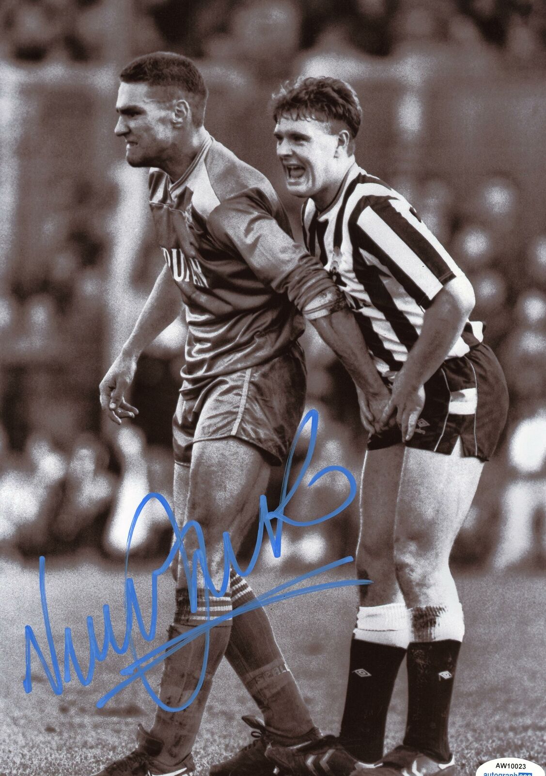 Vinnie Jones "Wimbledon v Newcastle" AUTOGRAPH Signed Grab 8x11.5 Photo ...