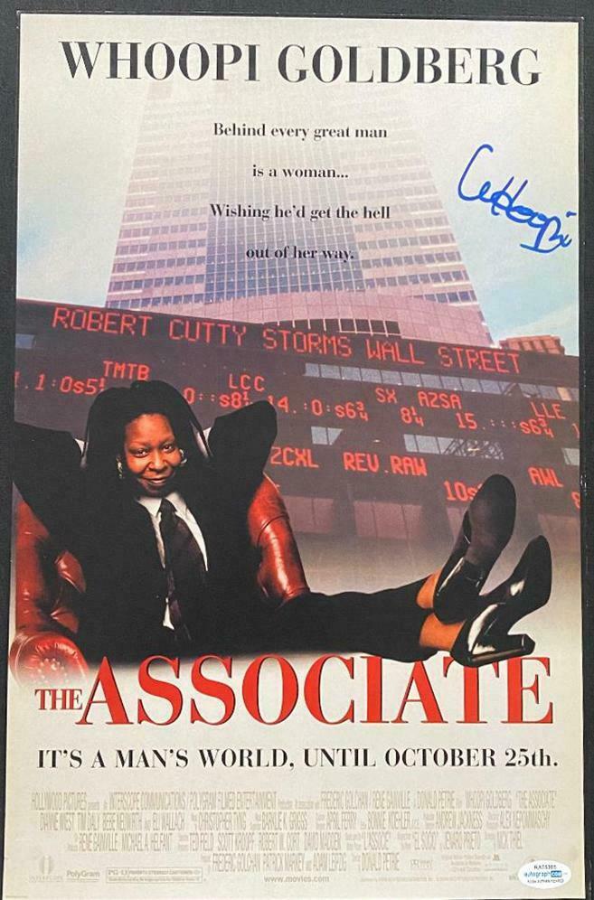 Whoopi Goldberg "The Associate" AUTOGRAPH Signed 11x17 Poster Photo ...