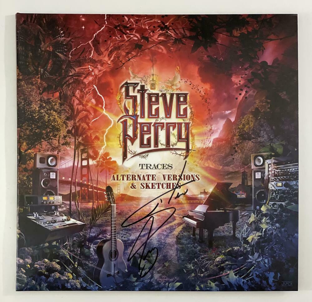 STEVE PERRY SIGNED AUTOGRAPH ALBUM VINYL RECORD TRACES - JOURNEY ICON ...
