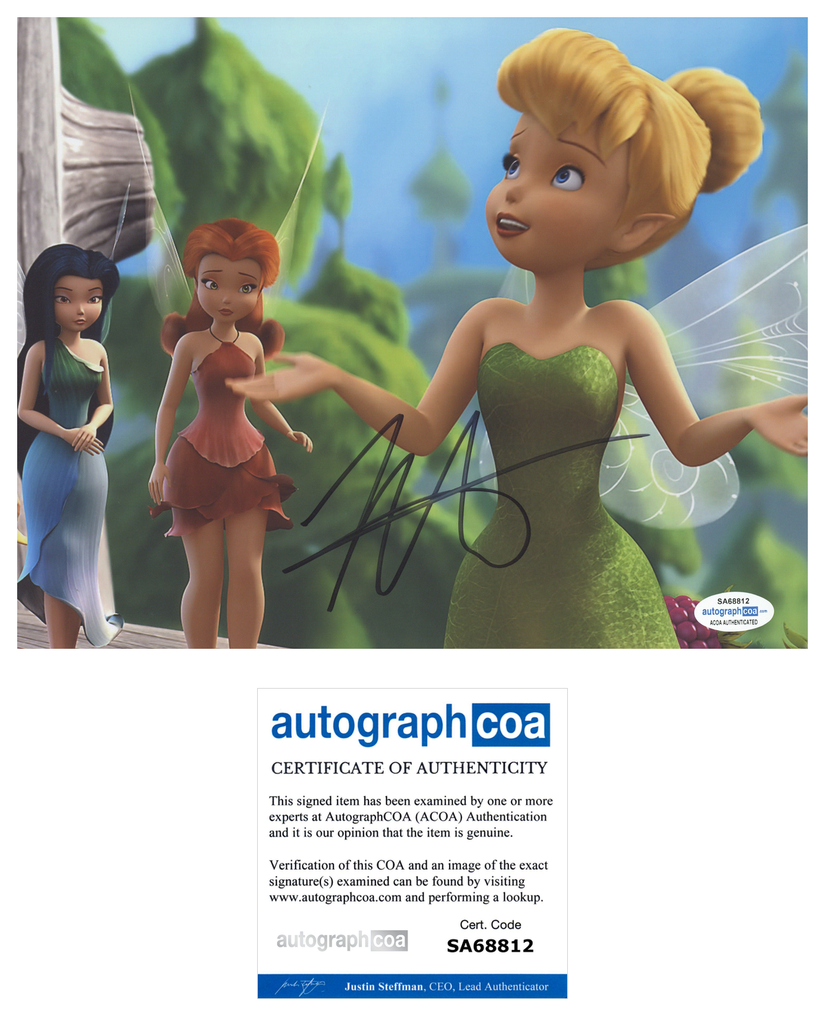 Mae Whitman Signed Autograph 8x10 Photo Tinker Bell Actress ACOA COA ...