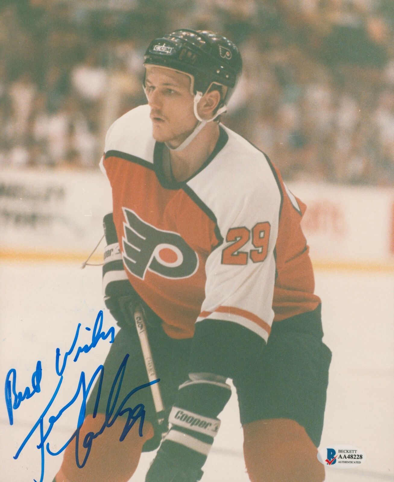 Flyers Terry Carkner Best Wishes Authentic Signed 8x10 Photo BAS # ...