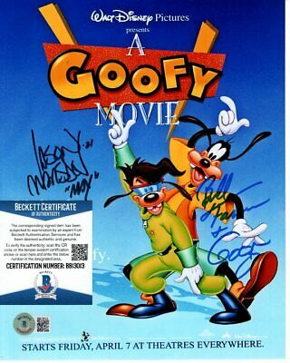 JASON MARSDEN and BILL FARMER signed 8x10 A GOOFY MOVIE photo Beckett ...