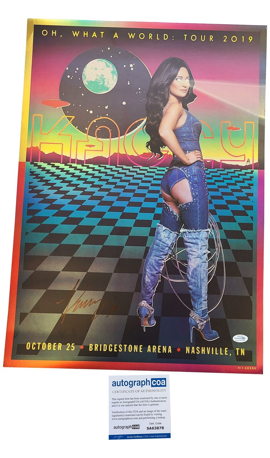 Kacey Musgraves Autographed Holofoil 17x24 Sexy Poster ACOA | Autographia
