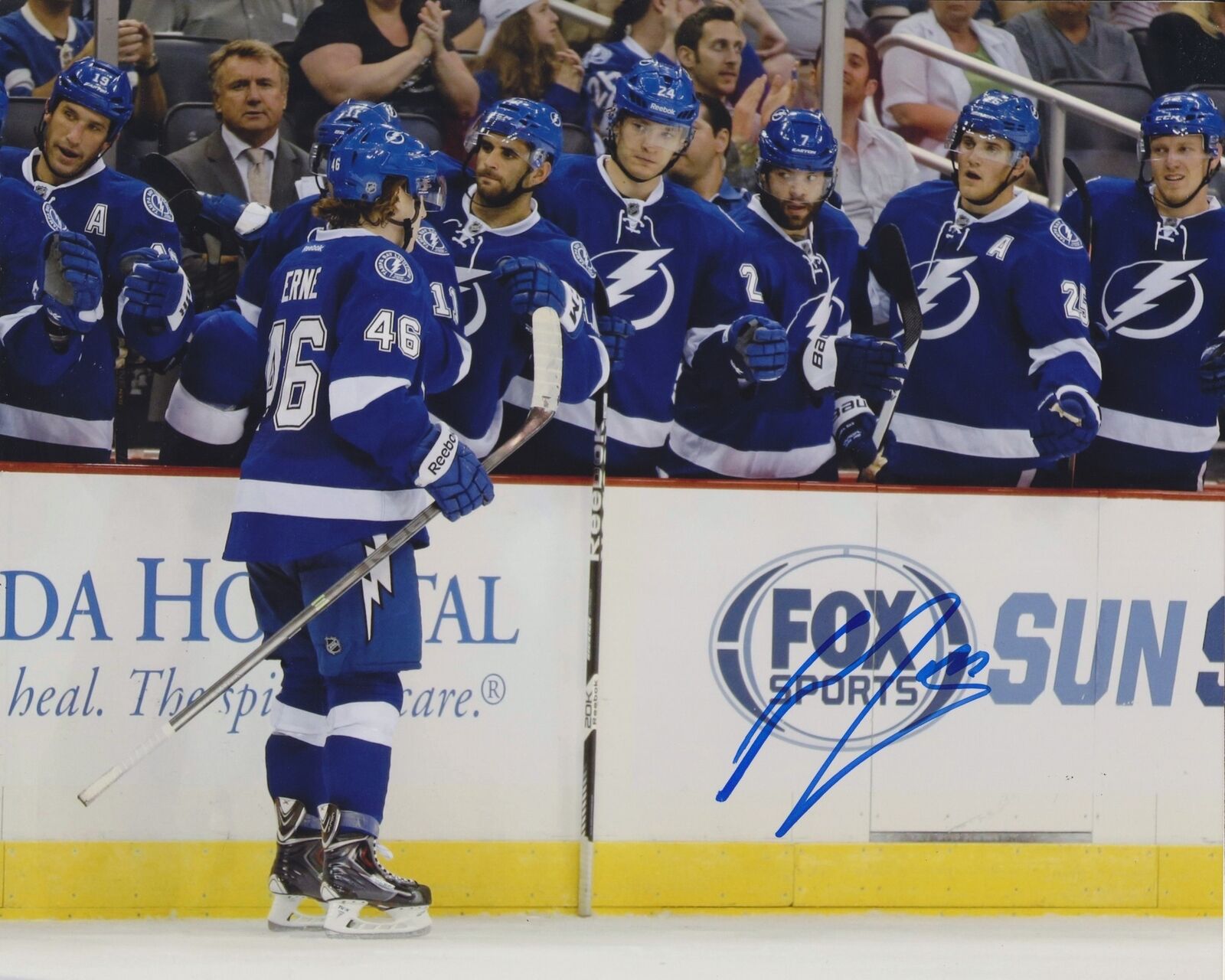 ADAM ERNE SIGNED TAMPA BAY LIGHTNING 8X10 PHOTO | Autographia