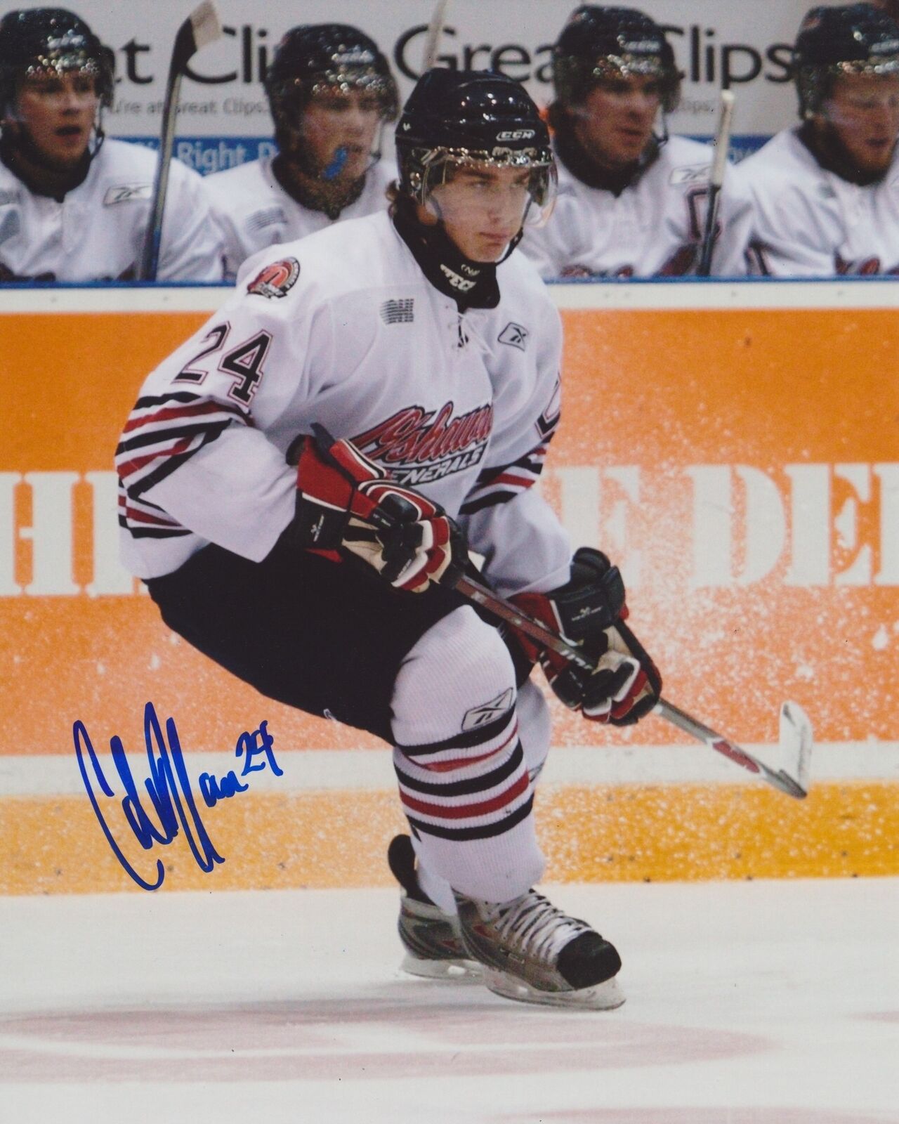 CALVIN DE HAAN SIGNED OSHAWA GENERALS 8X10 PHOTO | Autographia