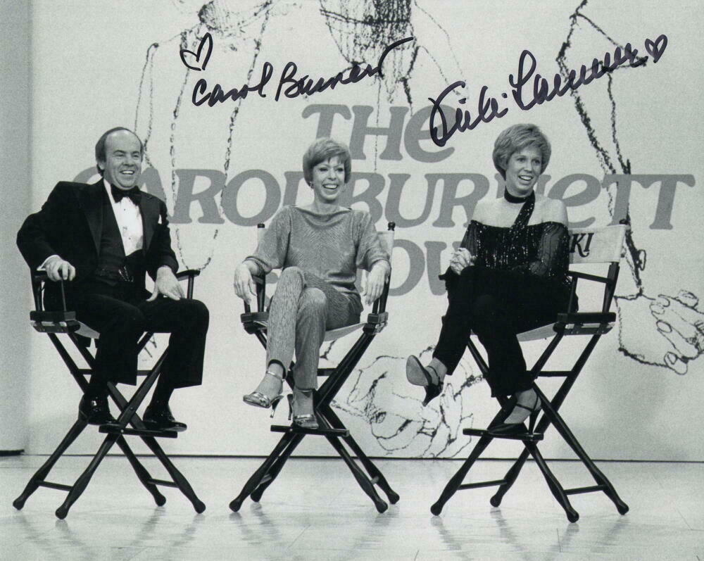 CAROL BURNETT & VICKI LAWRENCE DUAL SIGNED AUTOGRAPH 8X10 PHOTO - VERY ...