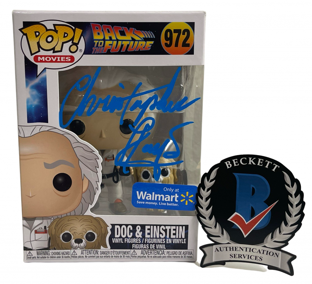 CHRISTOPHER LLOYD SIGNED BACK TO THE FUTURE POP FUNKO 972 EXCLUSIVE ...