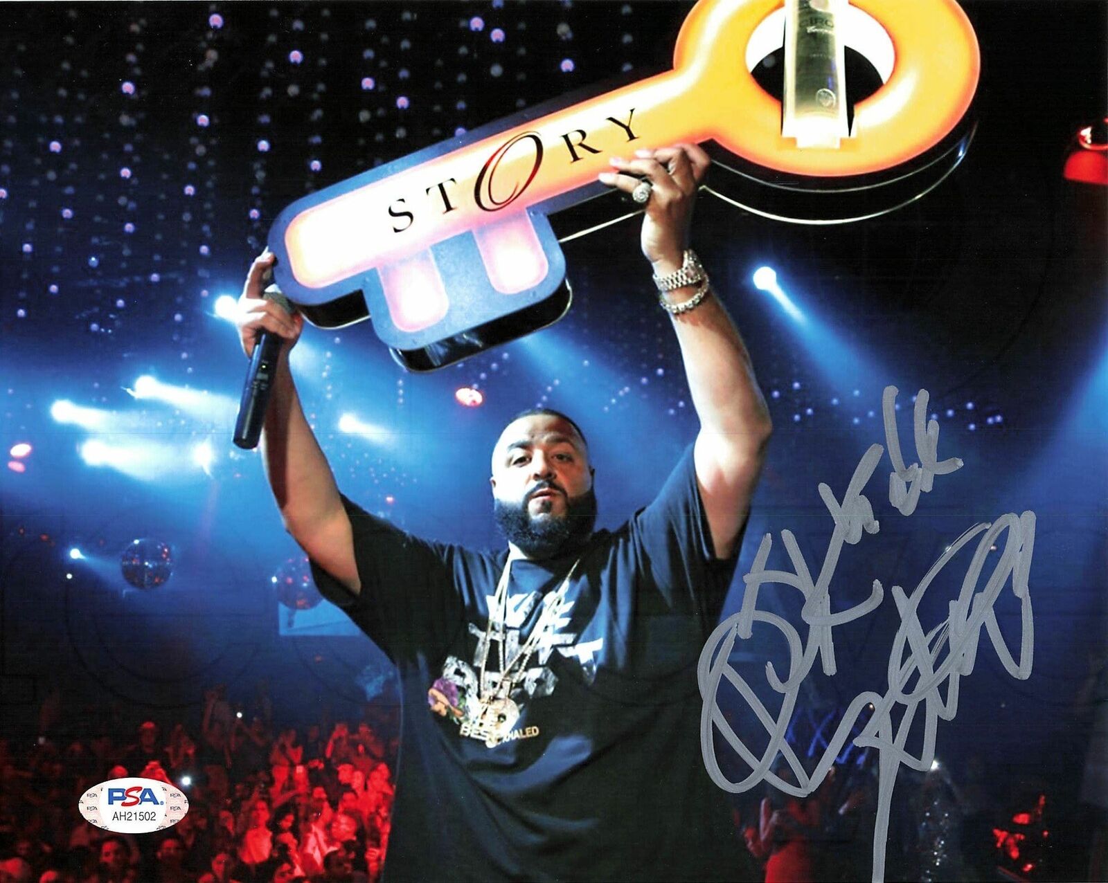 DJ Khaled signed 8x10 photo PSA/DNA Autographed Rapper We The Best ...