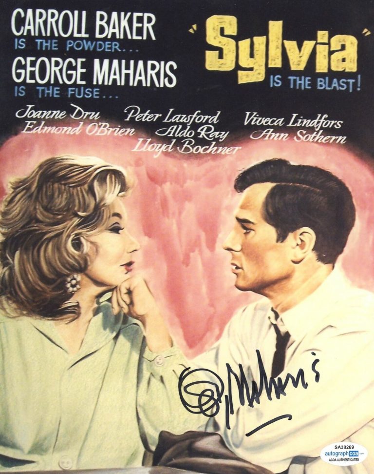 GEORGE MAHARIS SIGNED SYLVIA 8X10 PHOTO ACOA 2 - Autographia