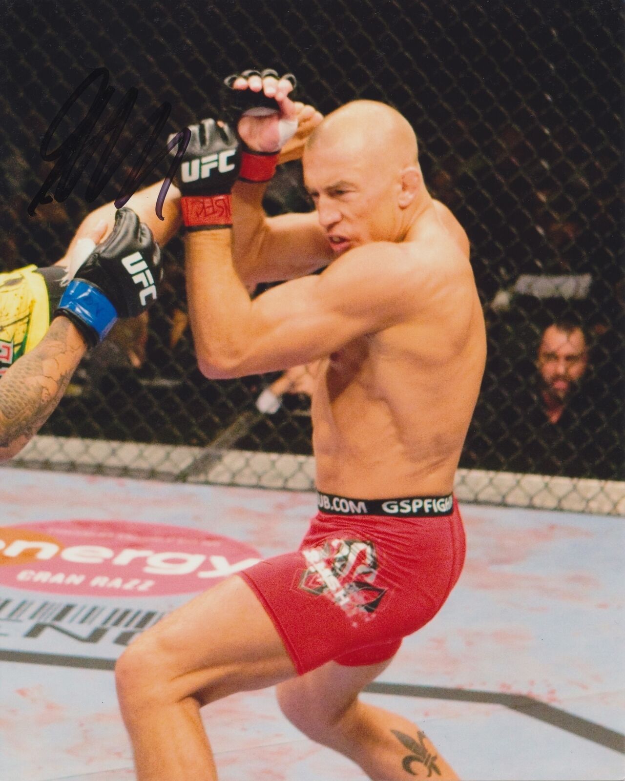 GEORGE ST PIERRE SIGNED UFC 8X10 PHOTO | Autographia