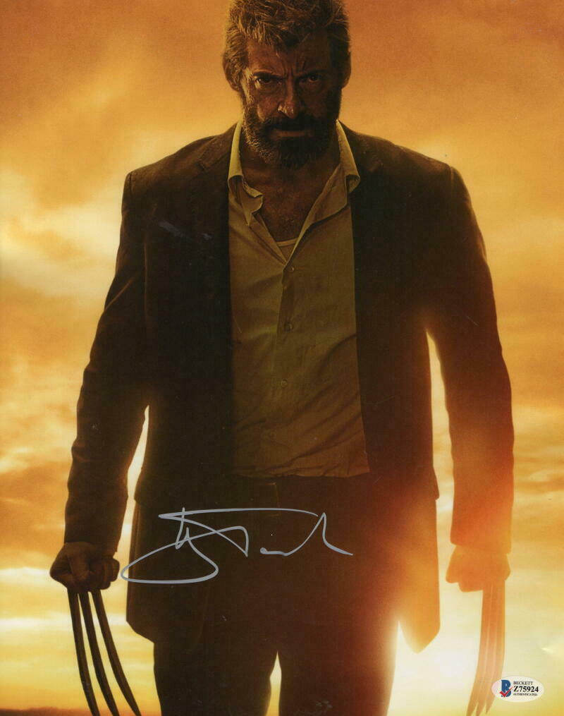 HUGH JACKMAN SIGNED 11X14 METALLIC PHOTO X-MEN WOLVERINE LOGAN ...